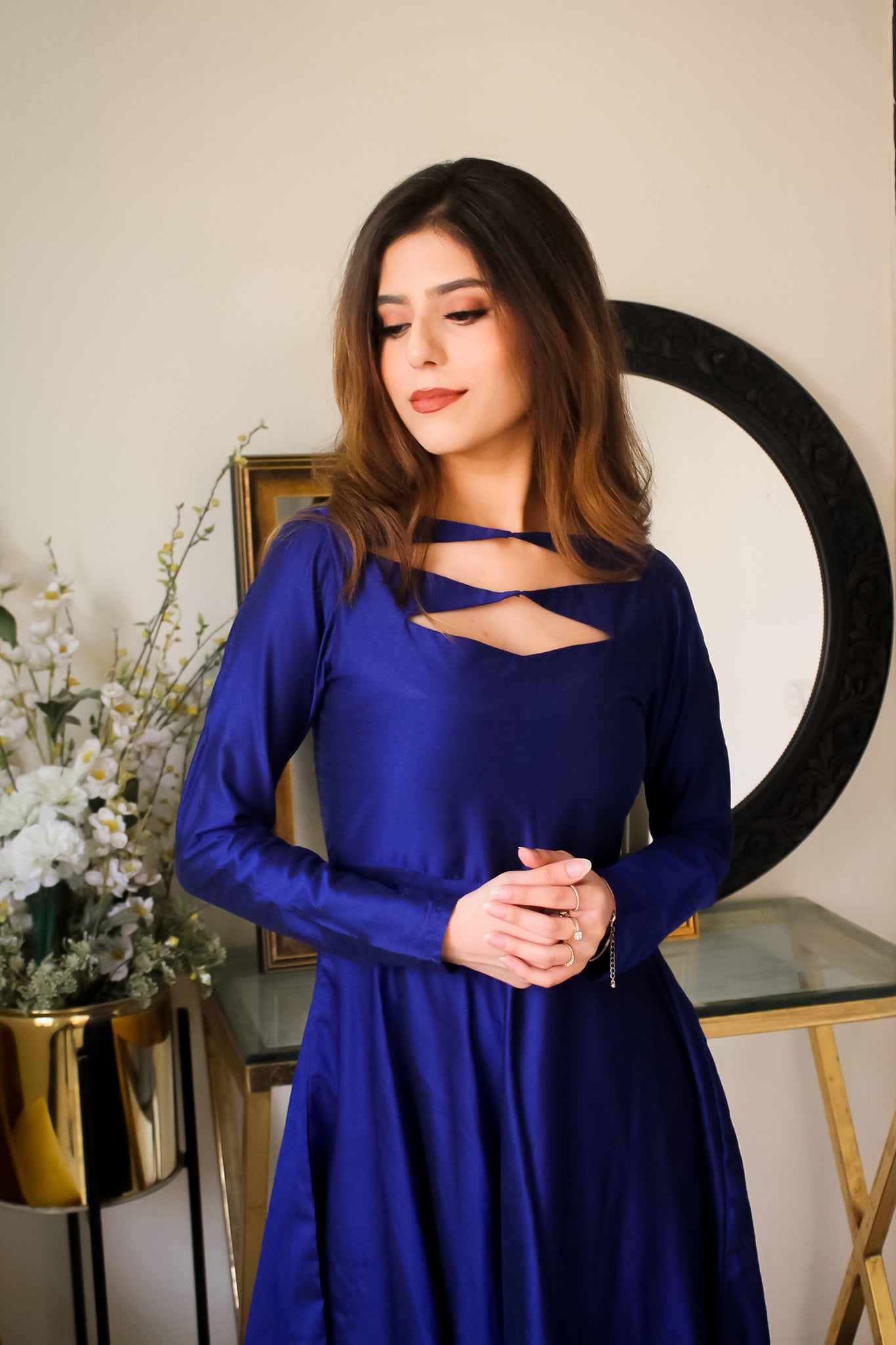 Royal Azure Dress – ZoyaHussain
